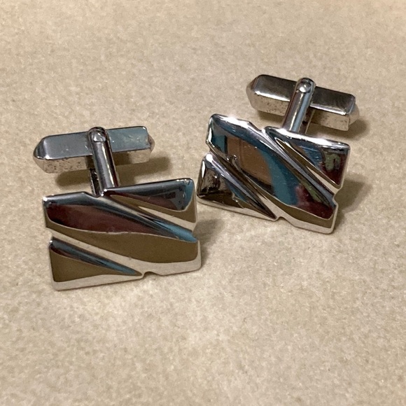 Vintage | Accessories | Vintage Swank Sterling Silver Rectangular Cuff ...